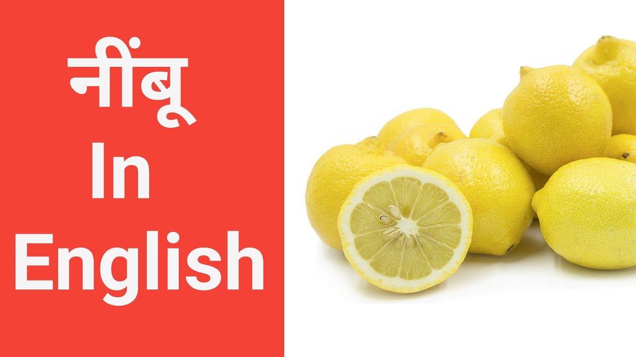 नींबू in English | nimbu ko english me kya kahate hain | नींबू को ...