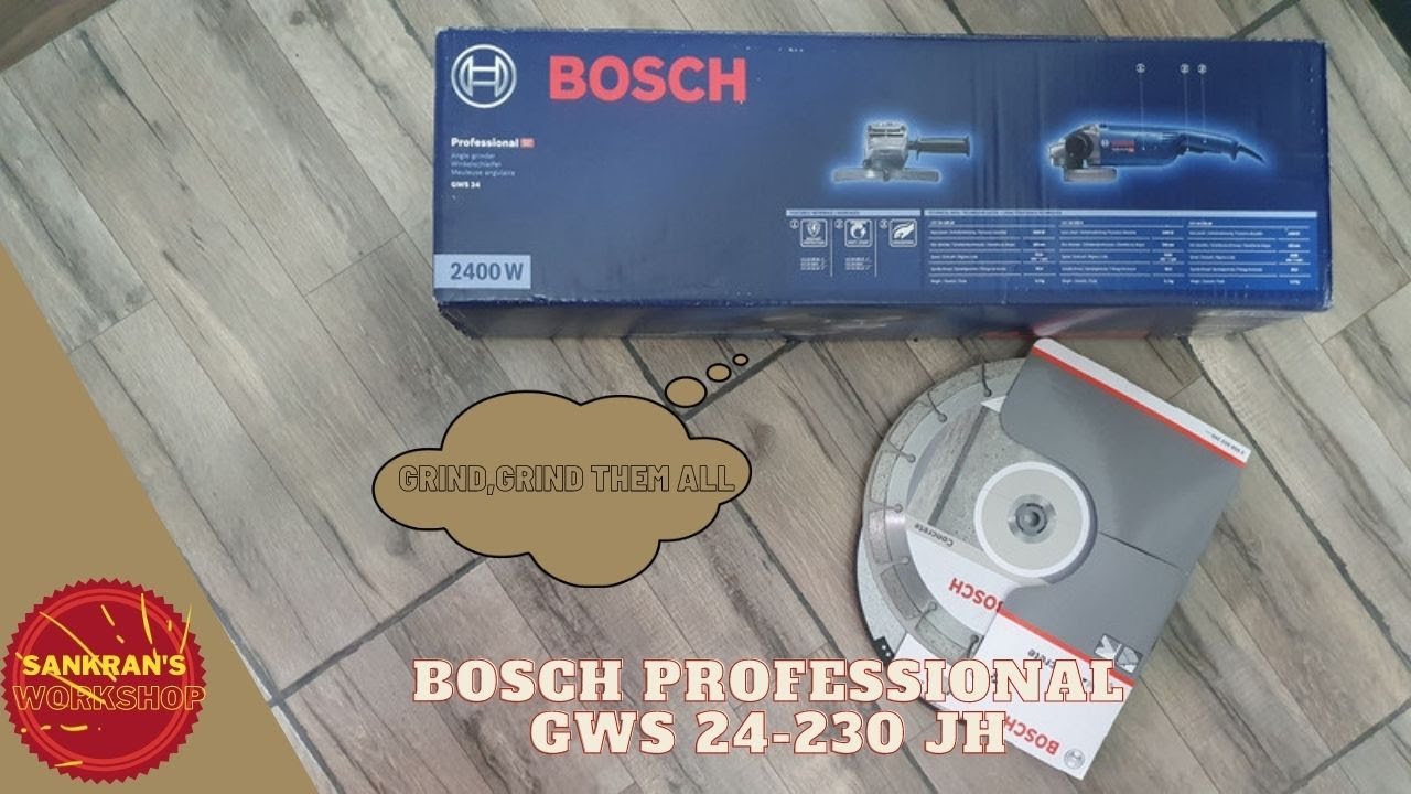 Bosch Professional GWS 24-230 JH Angle Grinder 230 mm, 2400 Watt ...