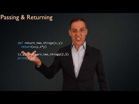 Functions, file I/O, basic data visualization: passing and returning parameters - YouTube