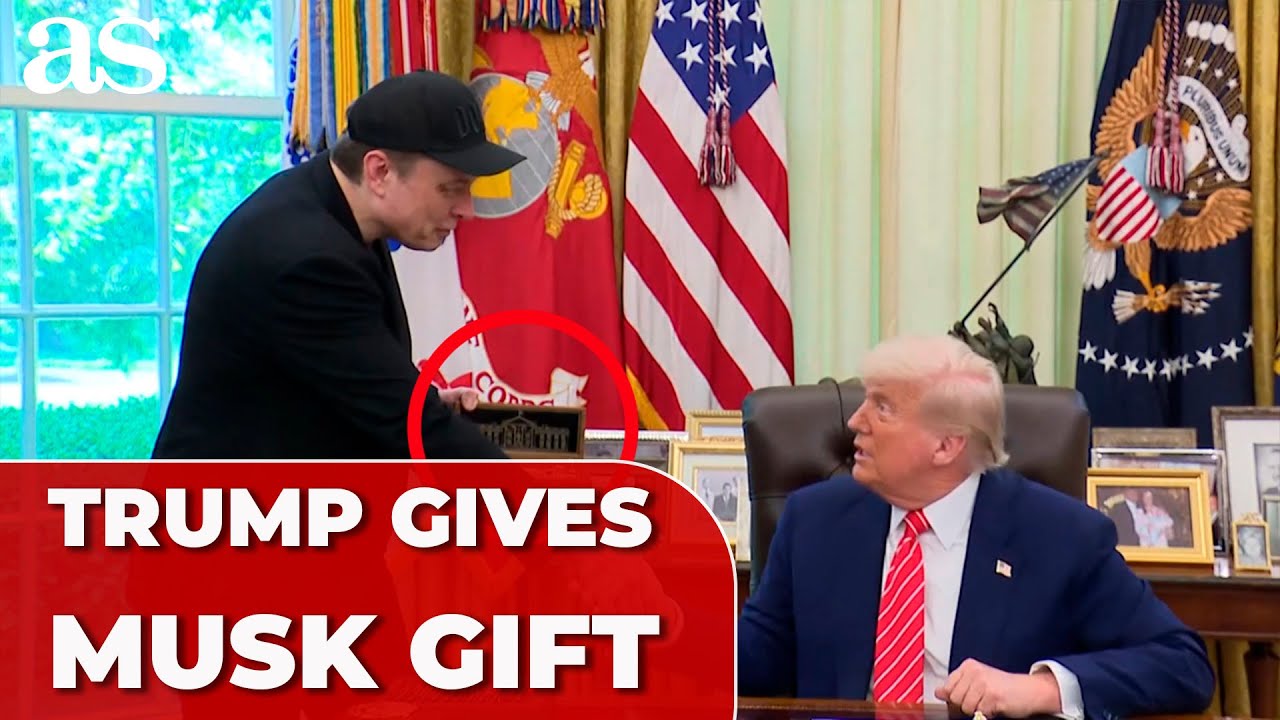 TRUMP presents ELON MUSK with MYSTERIOUS GIFT: “I only GIVE THIS to ...