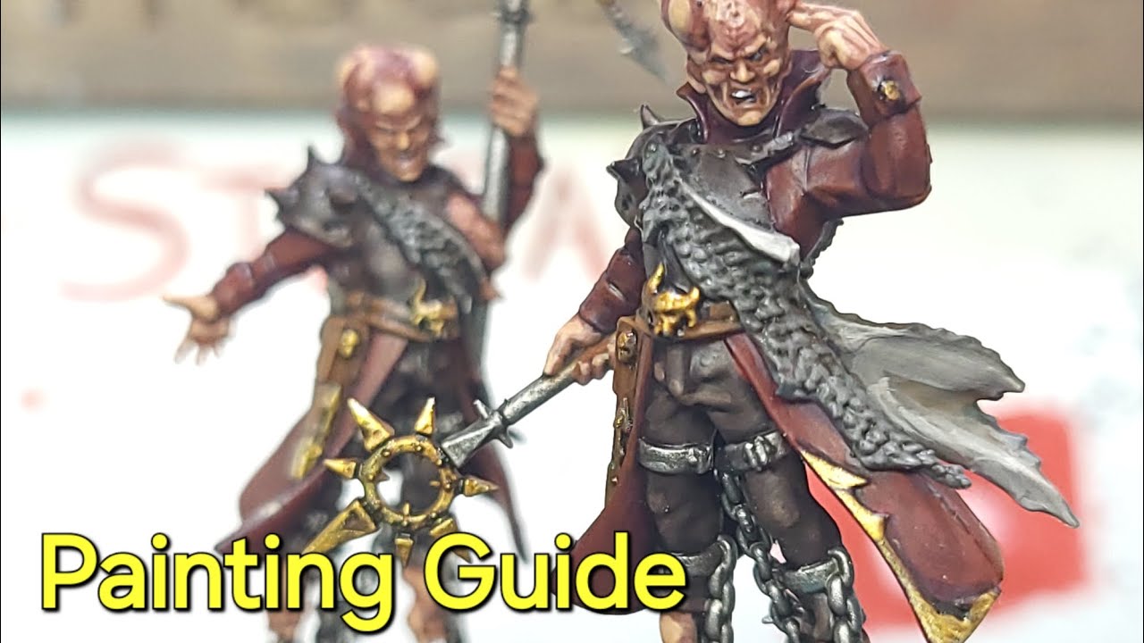 Warhammer 40k Traitor Guard Psyker Painting Guide - YouTube