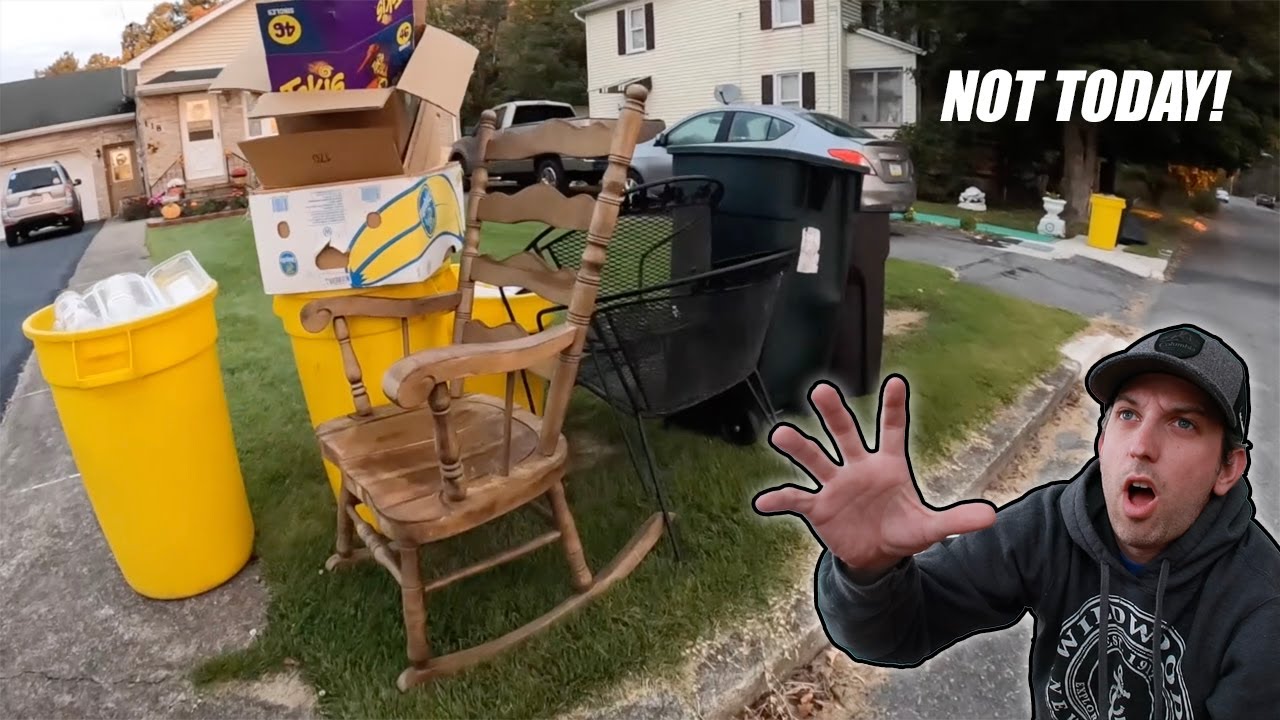 Trash Picking - Beating The Garbage Man To The Pile! Ep. 819 - YouTube