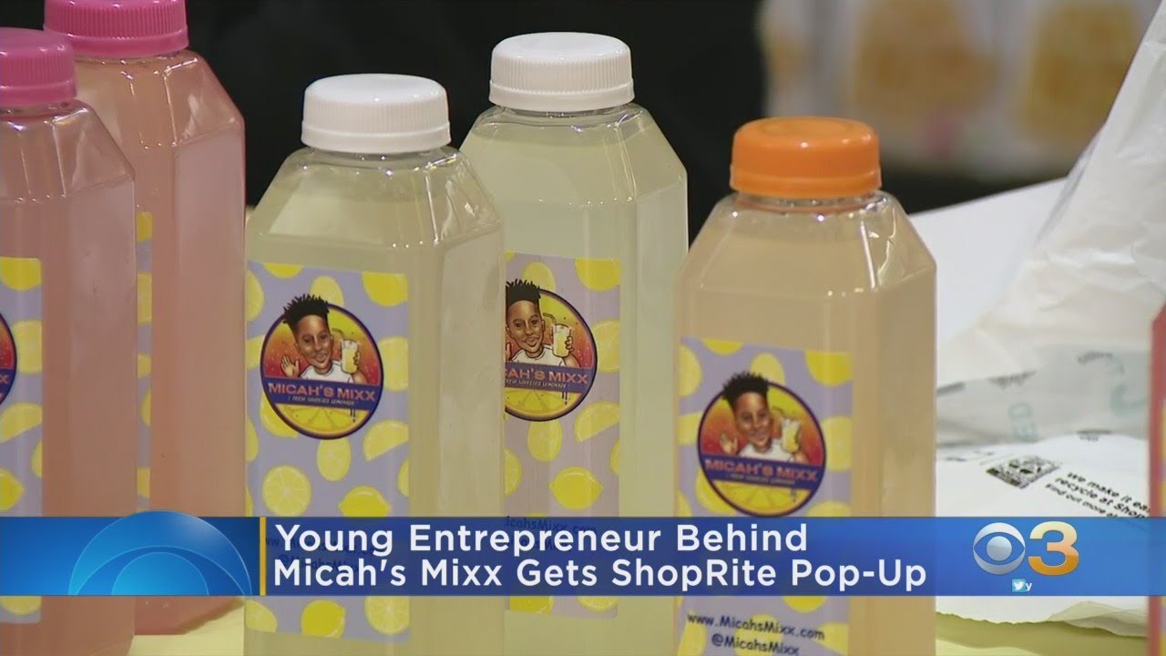 Young Entrepreneur Behind Micah's Mixx Lemonade Gets ShopRite Pop-Up ...