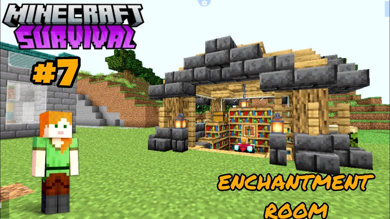 I BUILD A ENCHANTMENT ROOM IN MINECRAFT | MINECRAFT SURVIVAL SERIES #7 ...