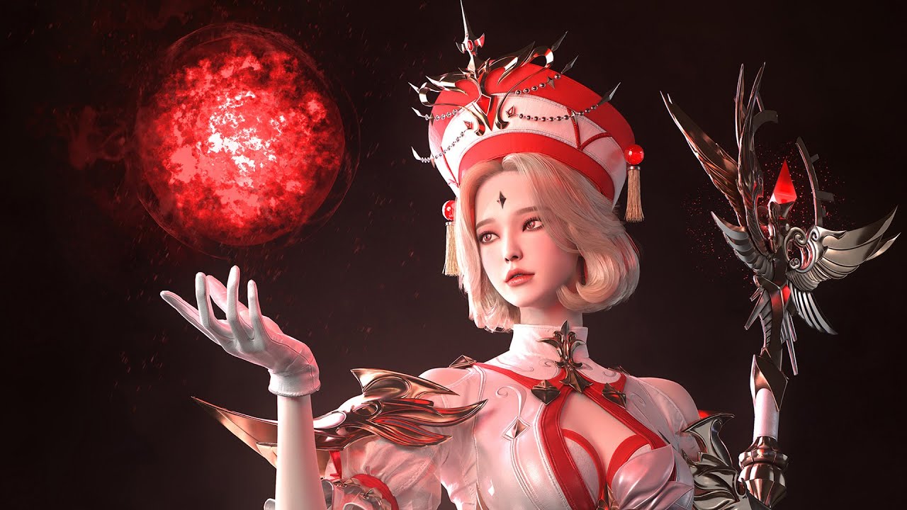 'Priest' Game Character modeling Turntable / '프리스트' 게임 캐릭터 모델링 턴테이블 ...