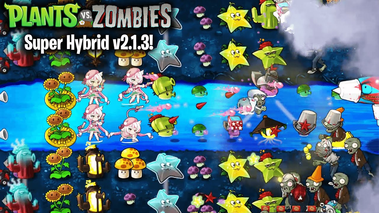 Plants vs Zombies Super Hybrid v2.1.3 (RH) Update | New Roof Level, Full-Screen & More ...