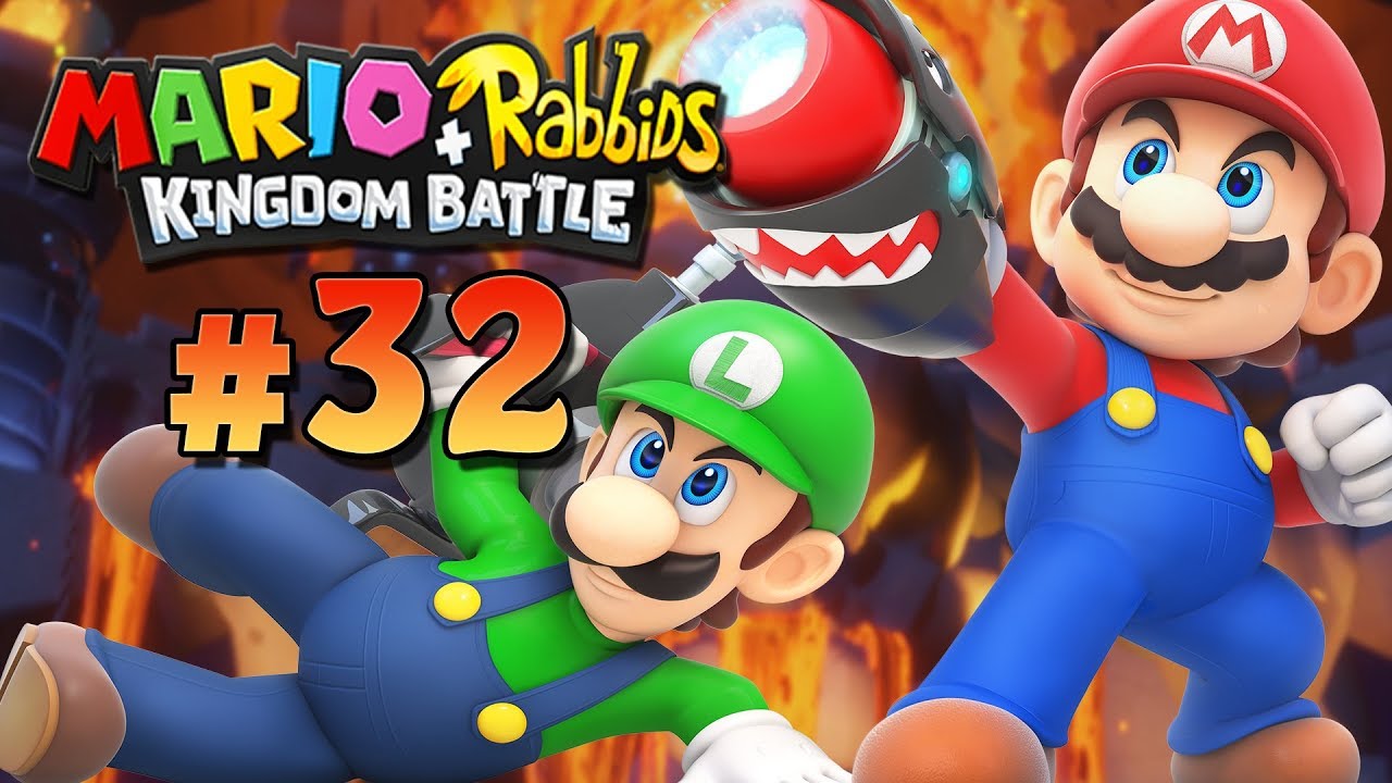 MARIO + RABBIDS KINGDOM BATTLE | PARTE #32 | REINA DE LAVA, BWARIO ...