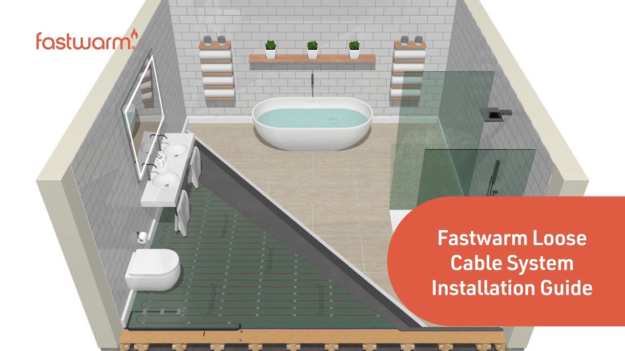 Fastwarm Electric Underfloor Heating - Loose Cable Install Guide - YouTube