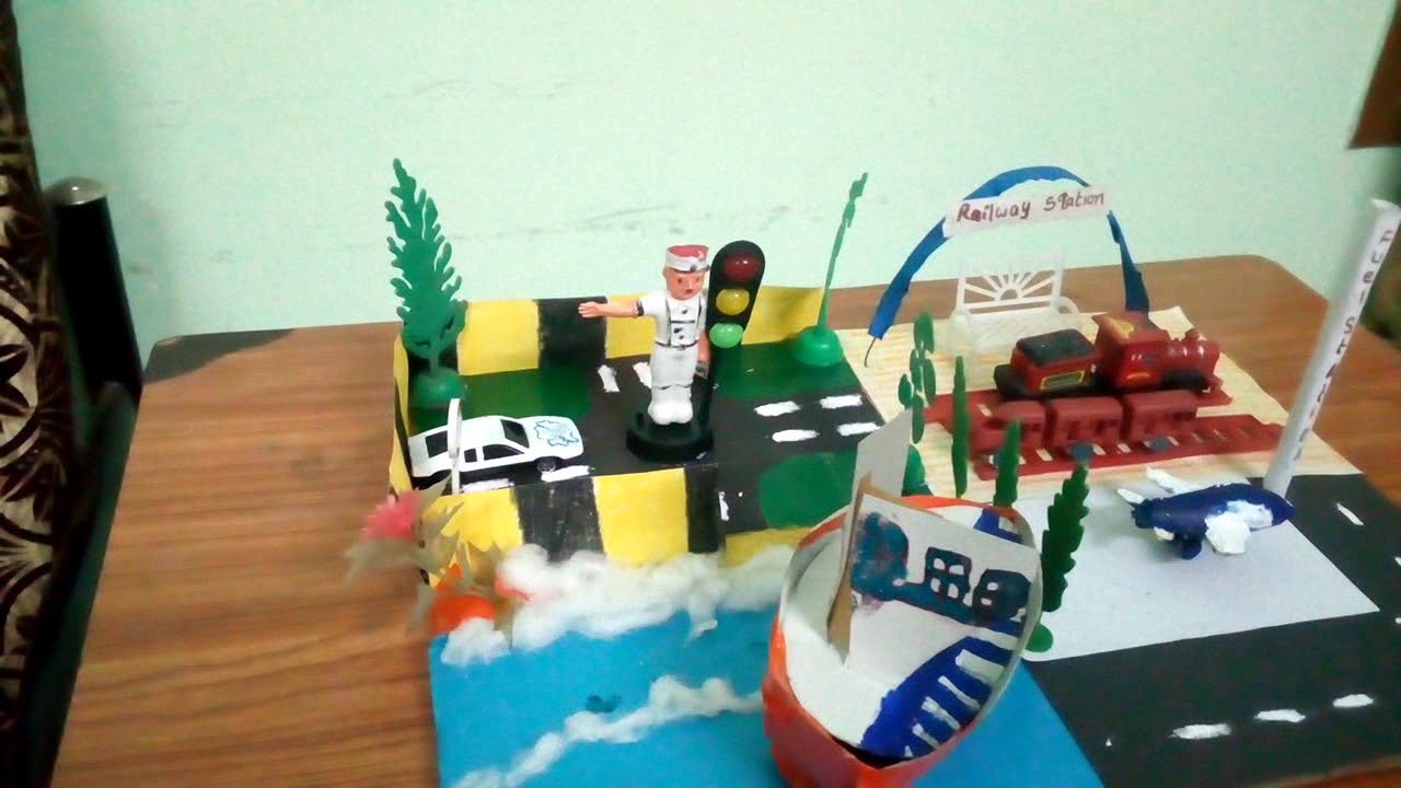 Mode of Transport school project(different types of Transport)//shorts ...
