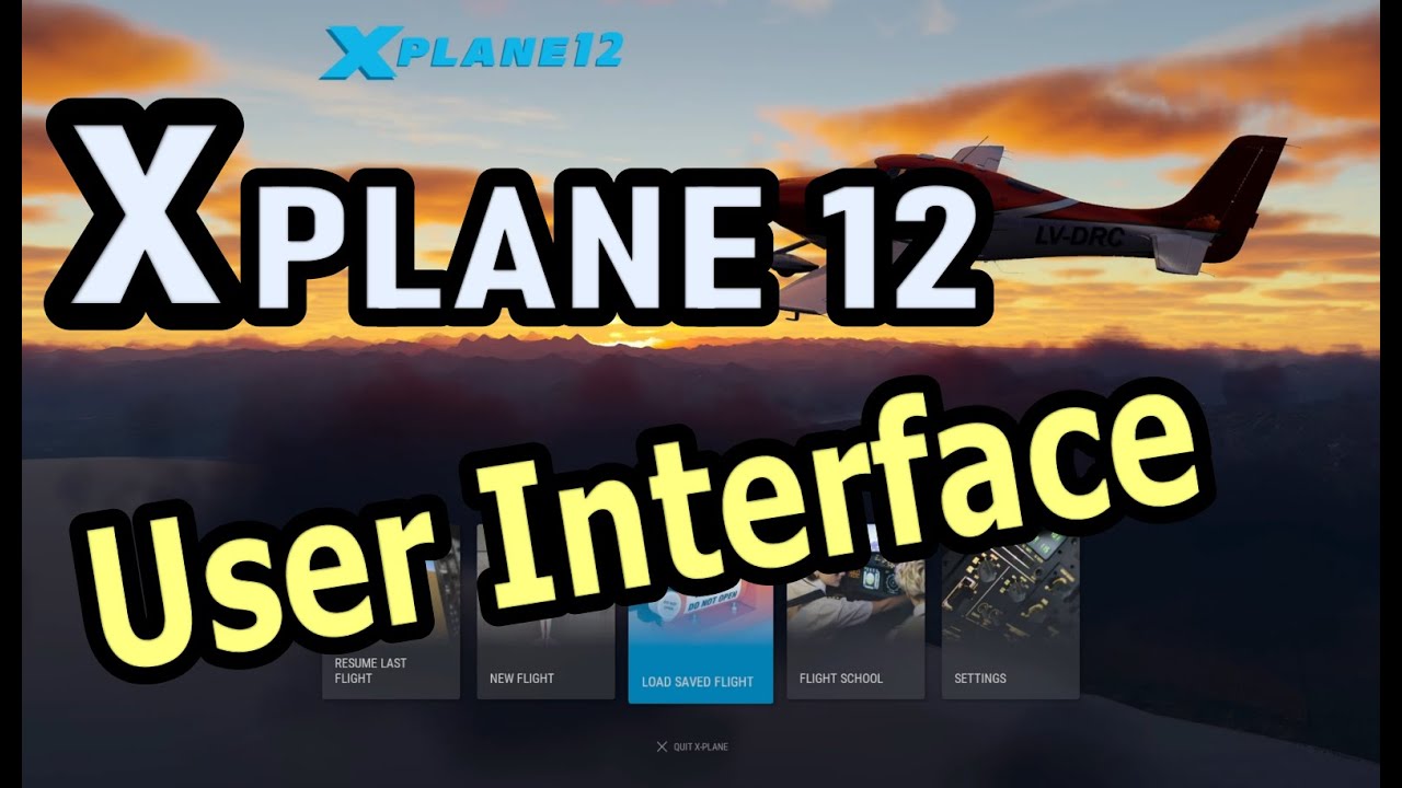 User Interface Overview | X Plane 12 (Flight Simulator) - YouTube
