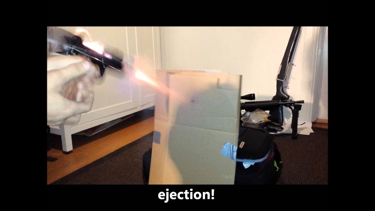 Paper M1911 shot #7: ejection - YouTube