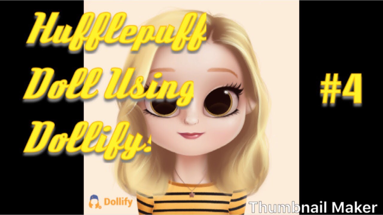 Hufflepuff Doll Using Dollify! Harry Potter dolls #4 - YouTube