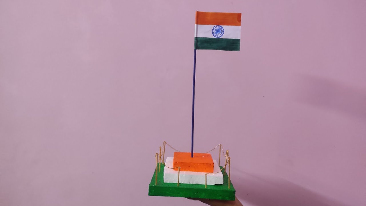 DIY Indian Flag Making 🇮🇳 | Patriotic Crafts - YouTube