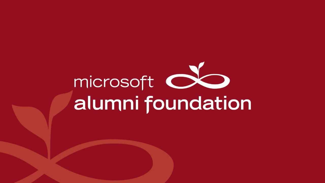 Microsoft Alumni Foundation - We do philanthropy! (2012) - YouTube