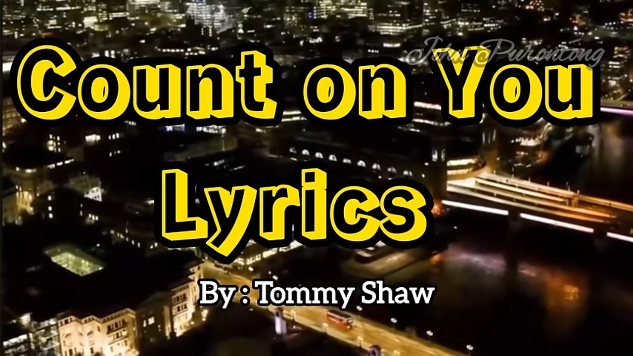 Sweetnotes 🎵 Count on You 🎶karaoke with lyrics - YouTube