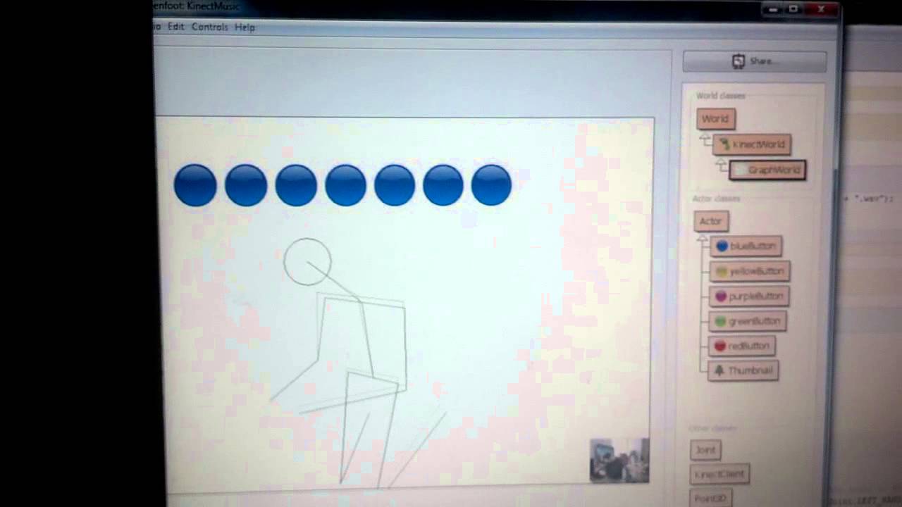 Kinect and Greenfoot Interactive Instrument Demo - YouTube
