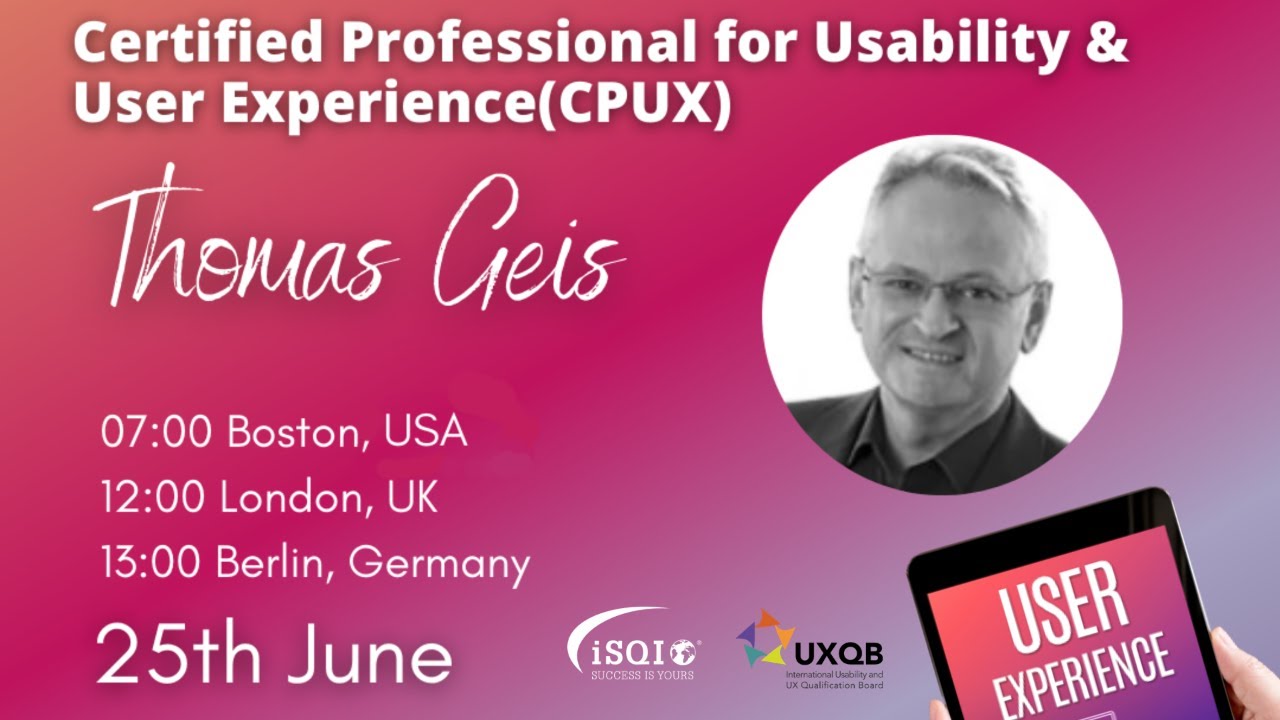 Thomas Geis: Certified Professional for Usability and User Experience ...