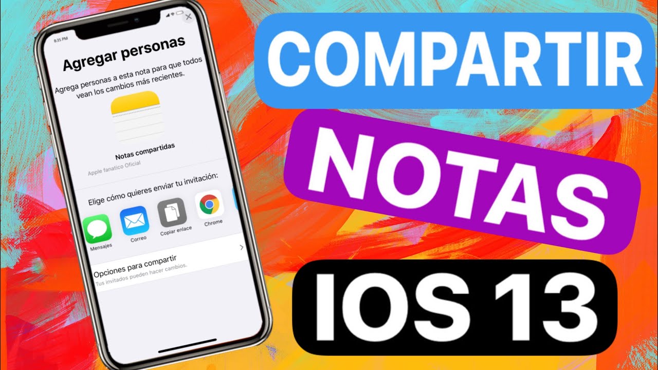 COMPARTIR tus NOTAS en el iPhone iPad iPod touch o Mac - YouTube