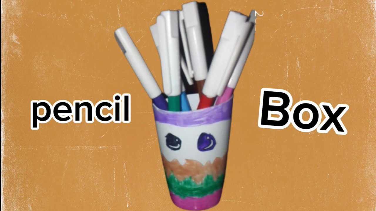 How to make a pencil box with a waste shampoo bottle [Art and Craft ...