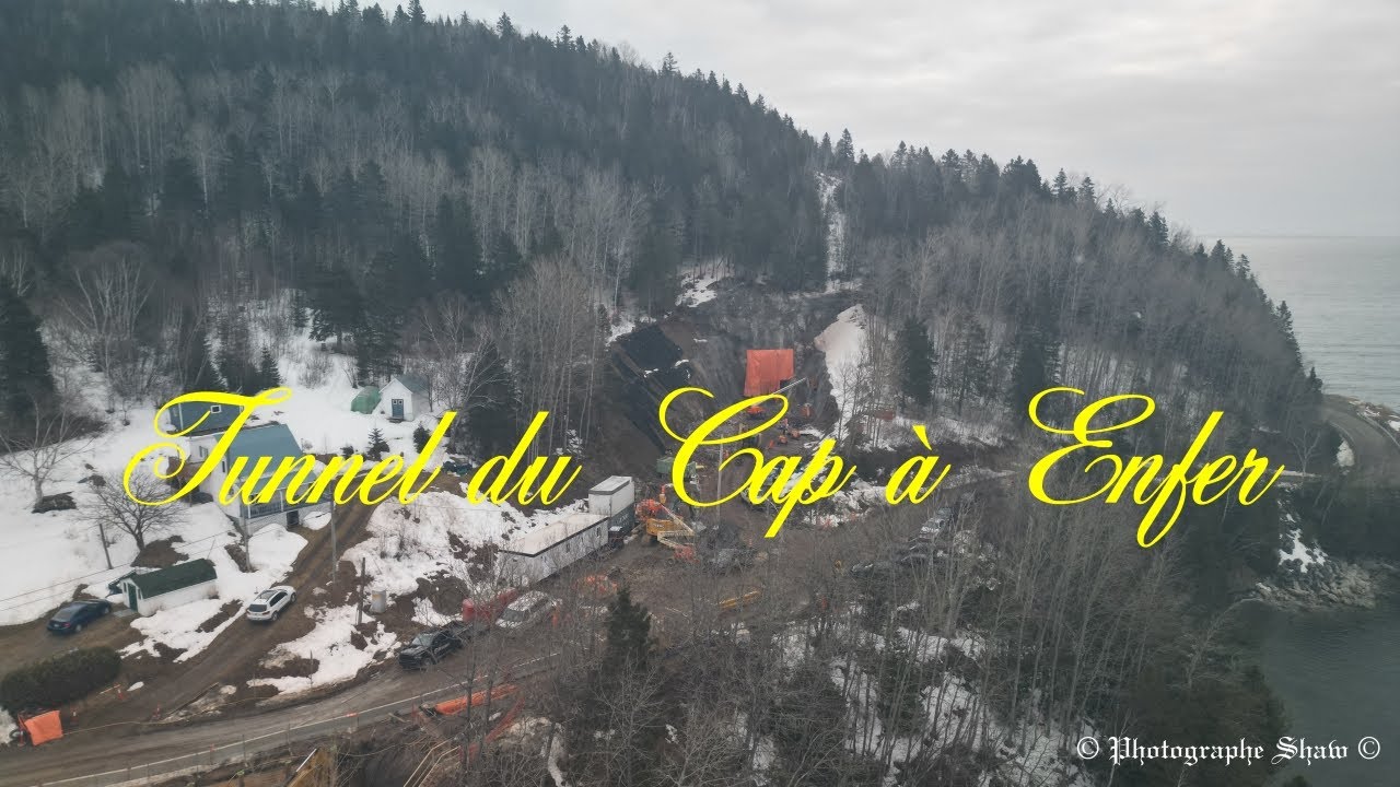 Tunnel du Cap à Enfer Port Daniel Gaspésie Québec Canada 🍁 Mavic Mini3 ...