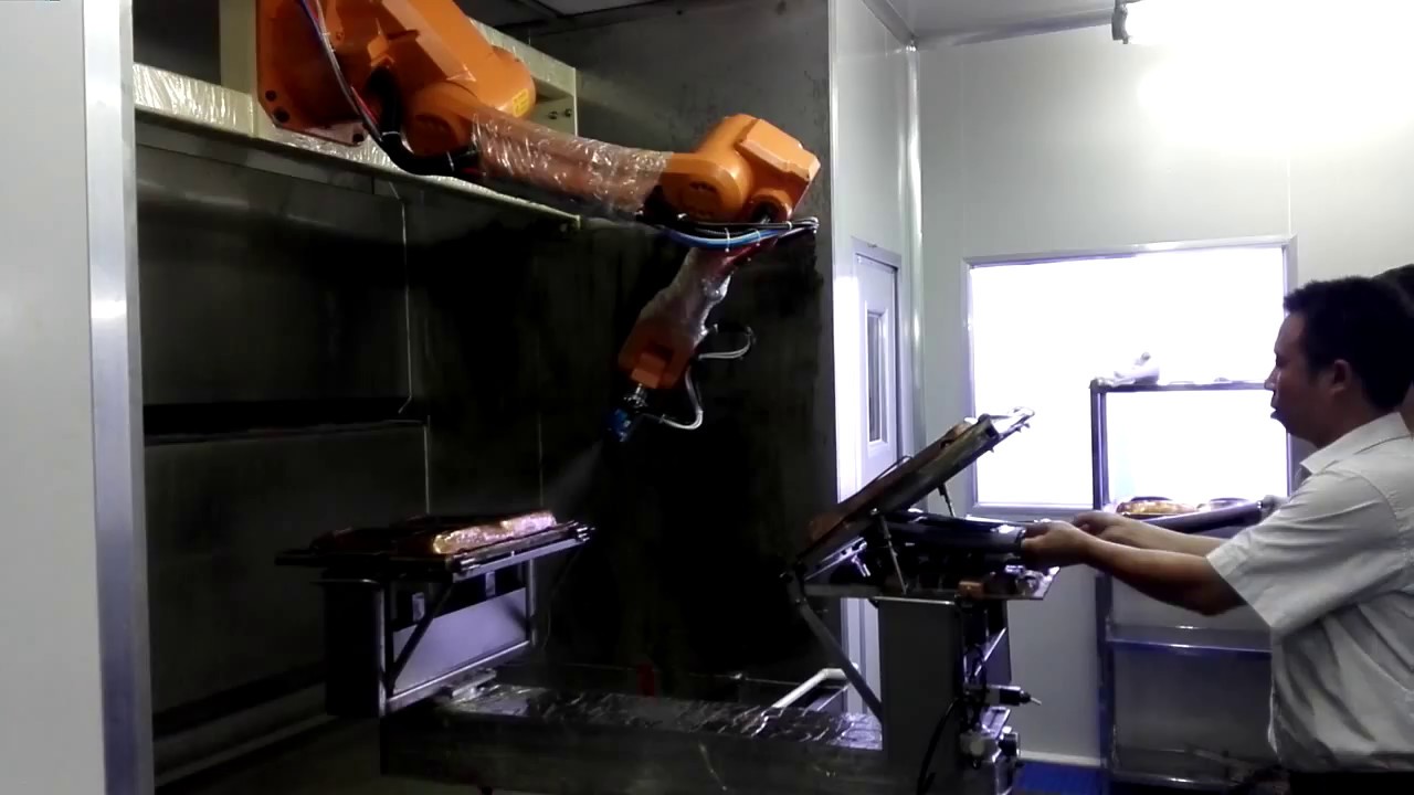 6 Axis Spray Painting Robot for Automatic Car parts Coating Plant - YouTube
