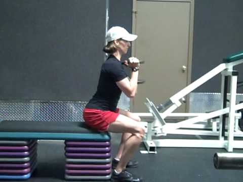 Goblet High Box Squat - YouTube
