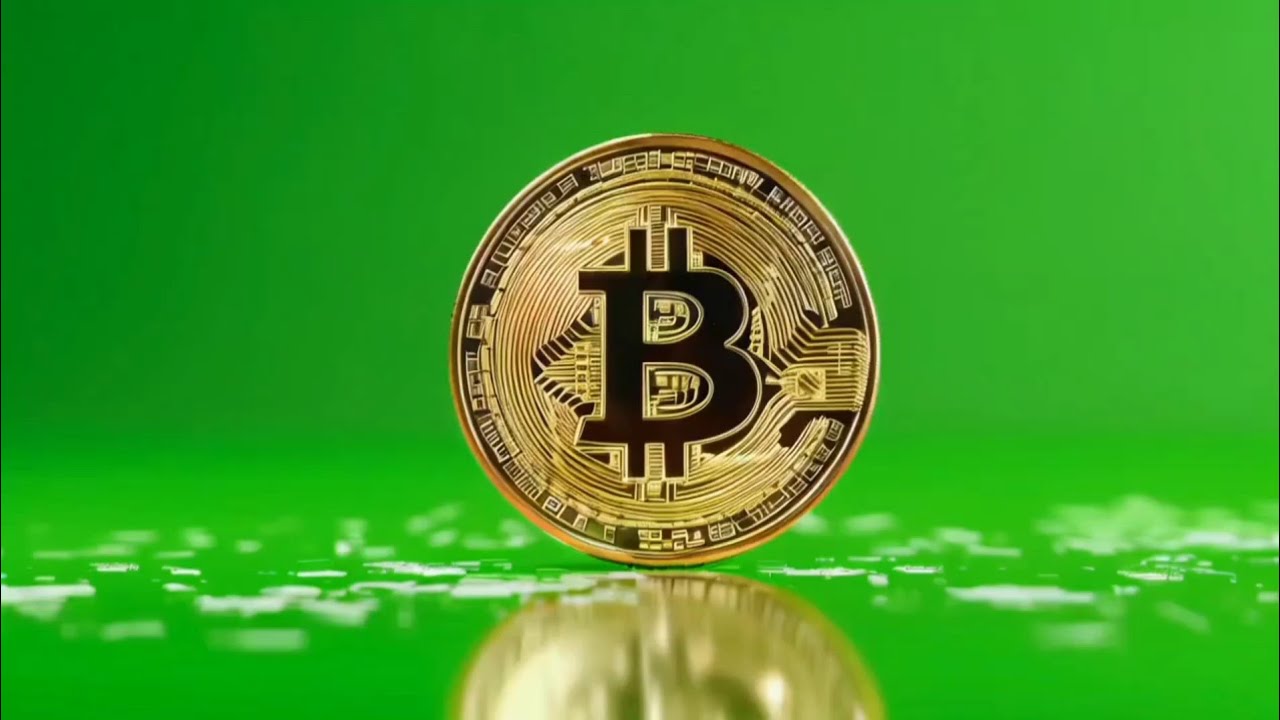 Bitcoin green screen video, No copyright - YouTube