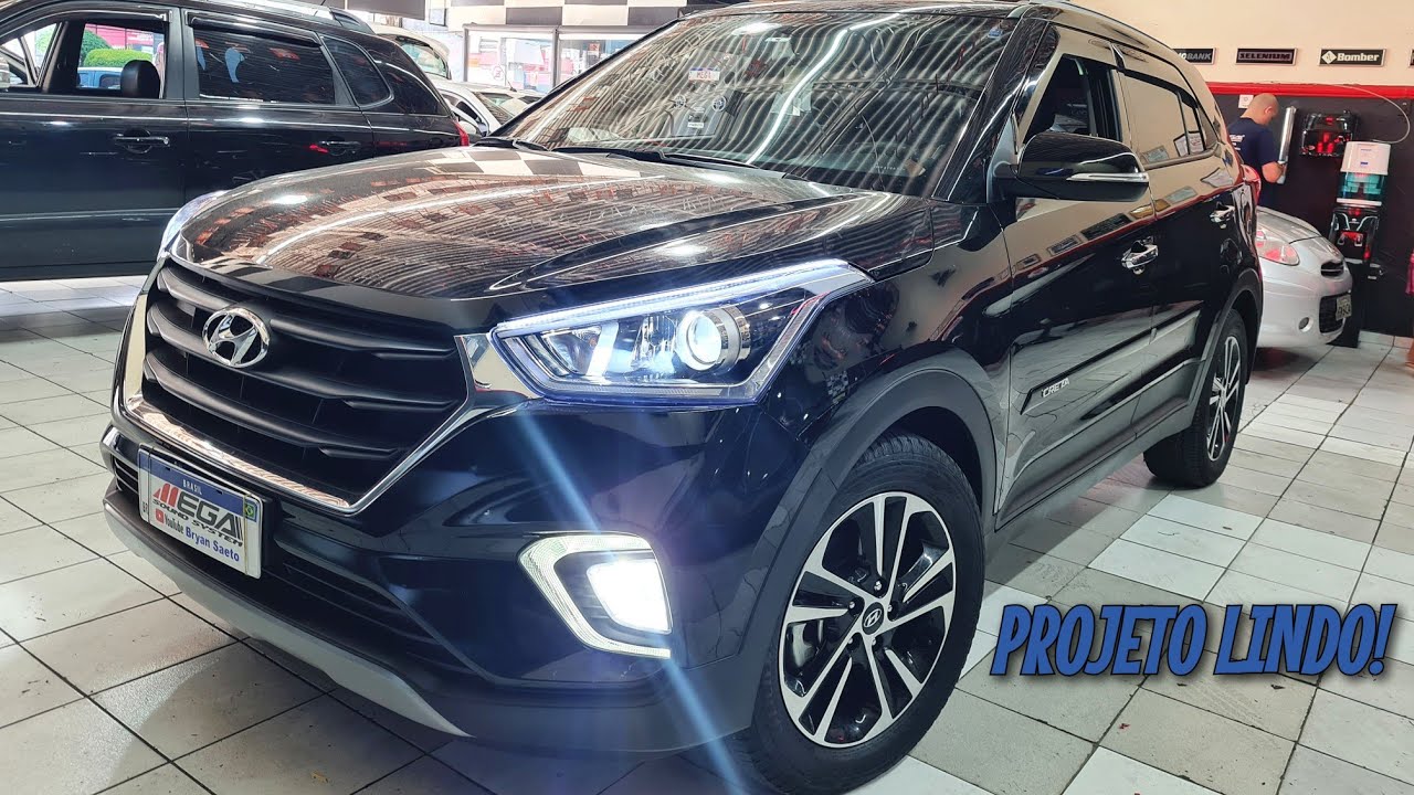 Creta Prestige 2021 Ultra Led Max 15000lumens Faróis Projetores + Fita ...