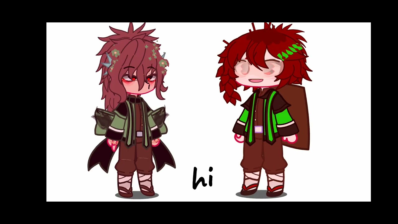 kny characters meet their old designs (pt1) - YouTube
