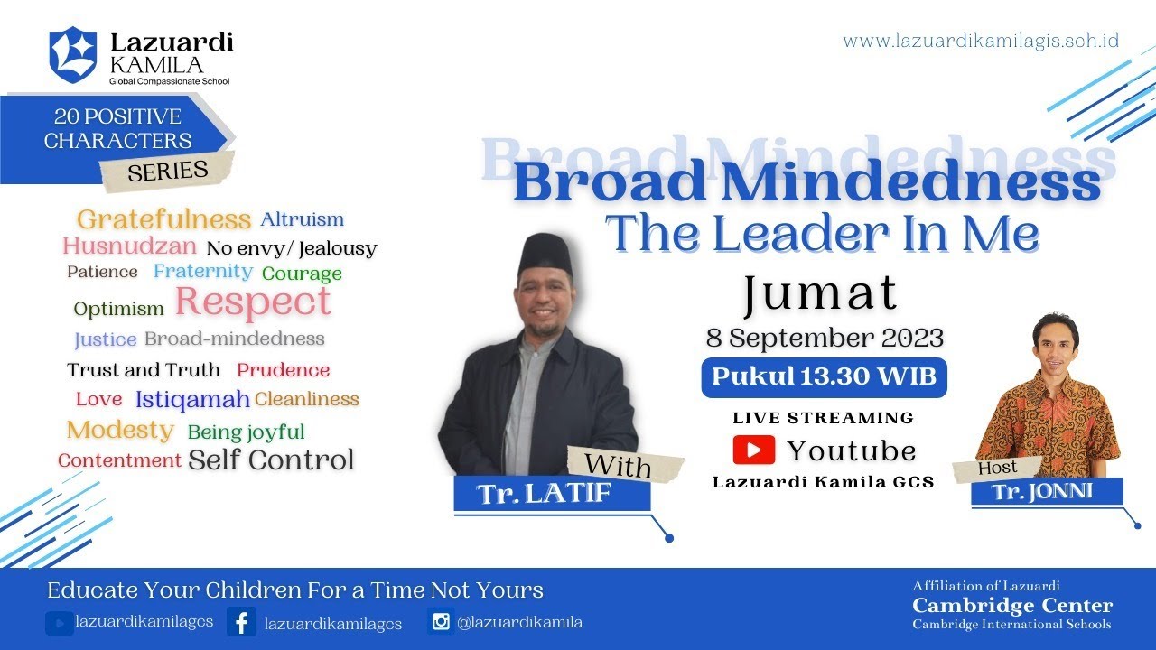 Broad Mindedness The Leader In Me - YouTube