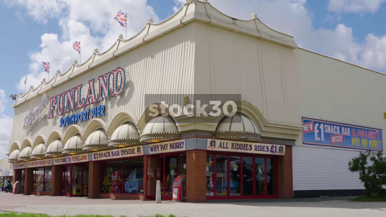 Silcocks Funland Amusement Arcade At Southport Pier, UK - YouTube