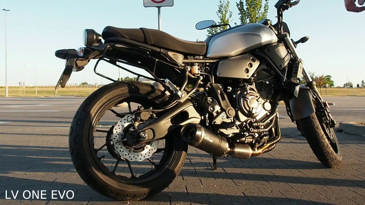 LeoVince LV ONE EVO on Yamaha XSR700 - YouTube