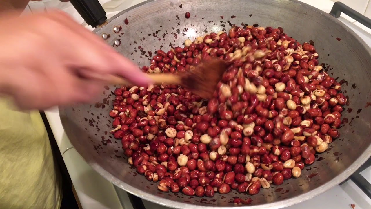 Fried Garlic Peanuts - YouTube