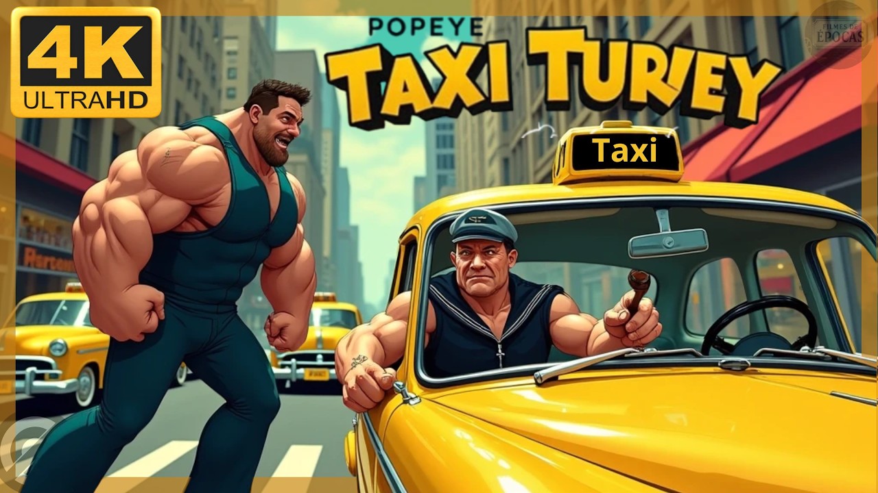 🚖Popeye the Sailor Man: Taxi Turvy (1954) | Ep 203 | Classic Cartoon ...
