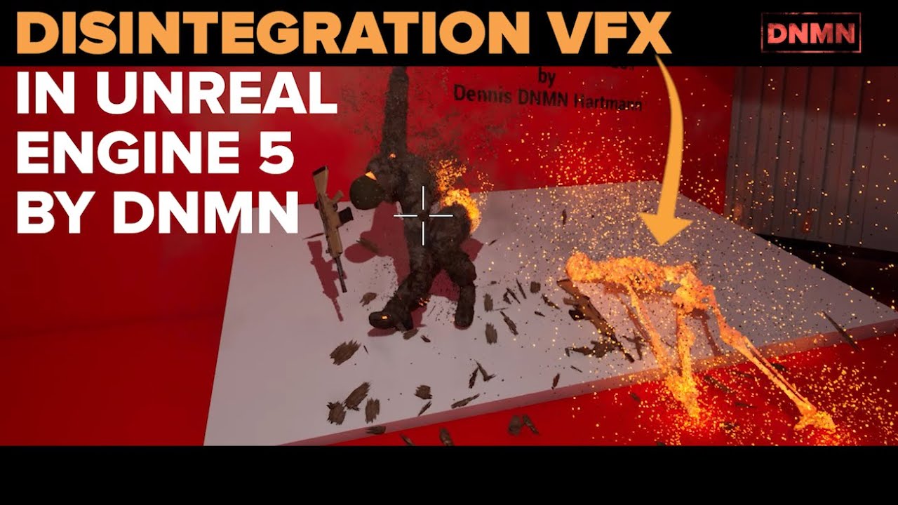 Disintegration Body Destruction in Unreal Engine 5 Niagara VFX #vampire ...
