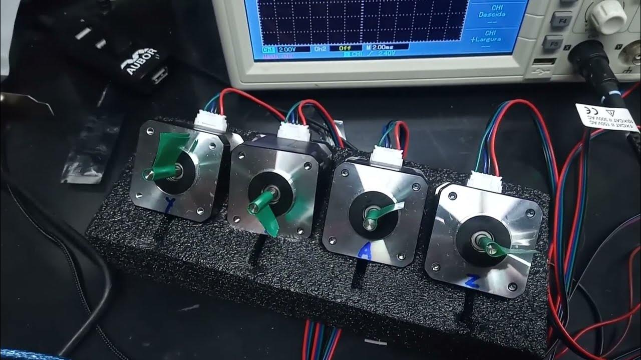 LinuxCNC Interface MPCNC drivers A4988 CNC motor 17HS4401S SHIELD Arduino UNO Conexão parte 15 ...