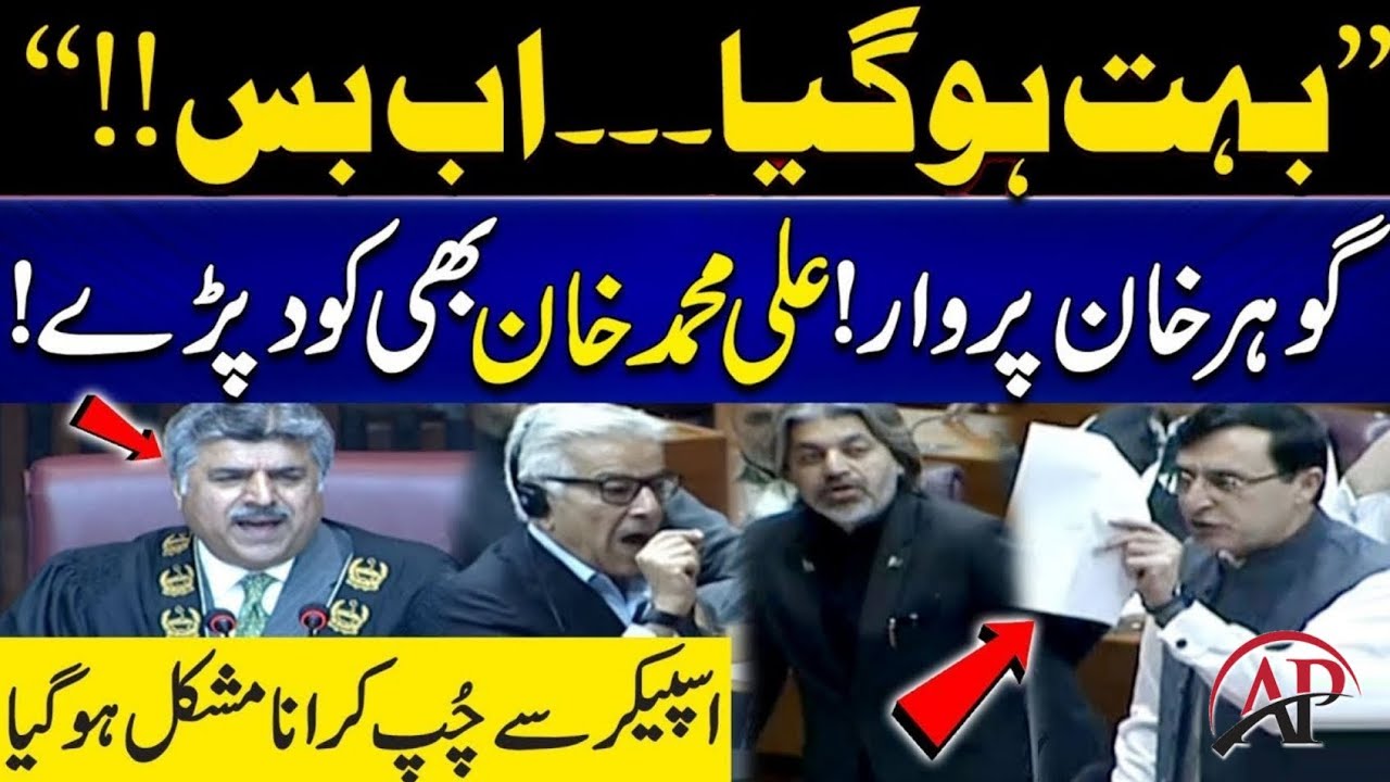 Explosive speech of Barrister Gauhar and Ali Mohammad Khan|PTI Lions ...