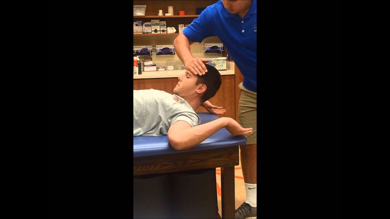 anterior neck flexors MMT - YouTube