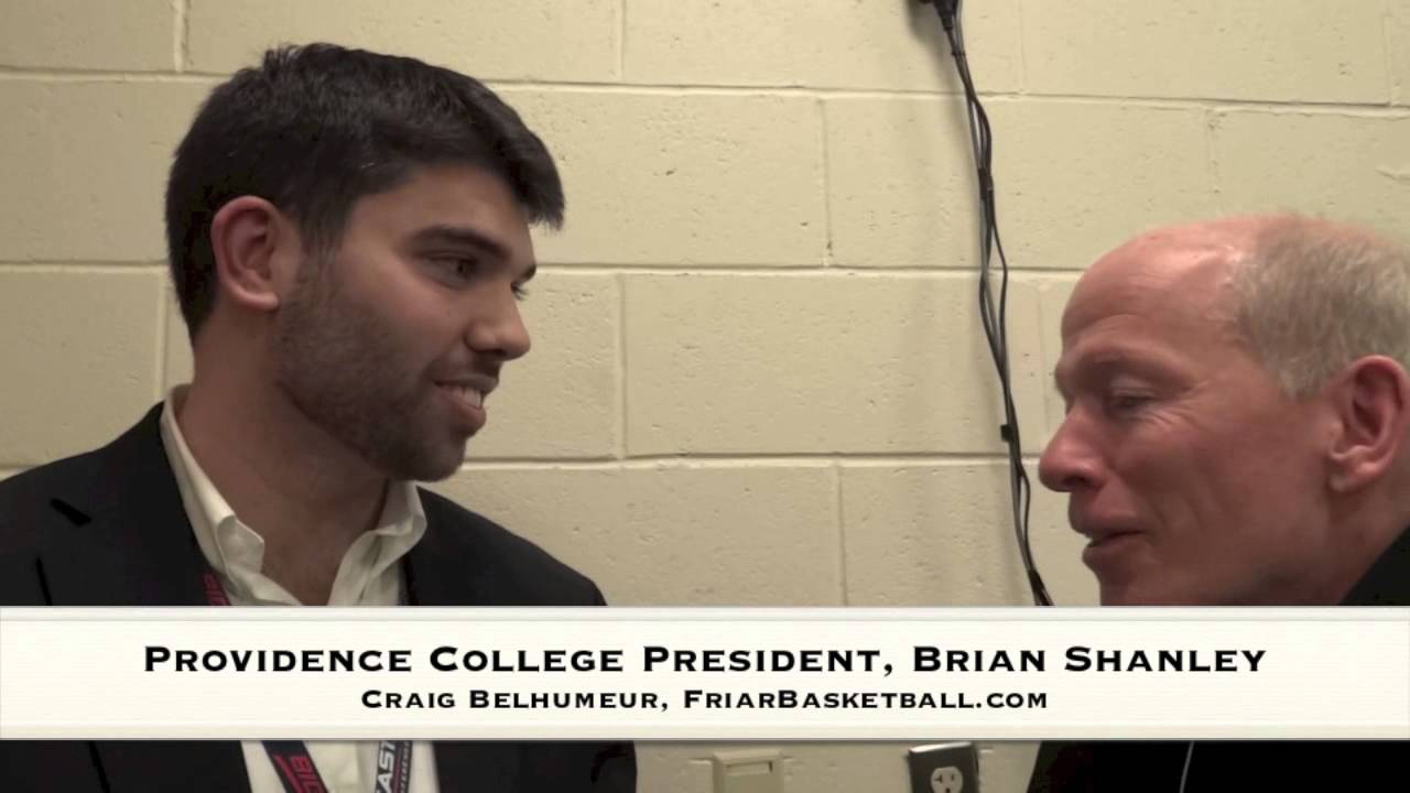 Providence College President Brian Shanley After Providence Wins the ...