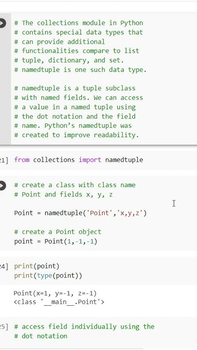 The Namedtuple Class In The Collections Module In Python Python Education Programming