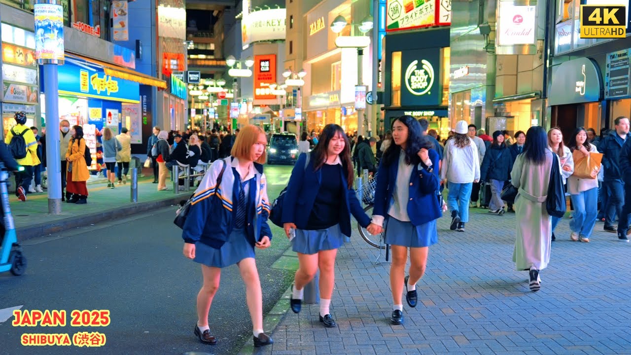 4K HDR Japan travel 2025 | Walk in Shibuya (渋谷) Tokyo Japan | City ...