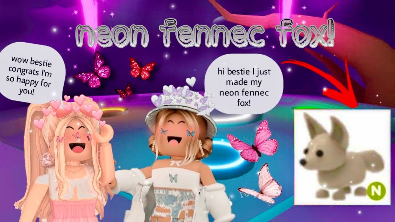 Making a Neon Fennec fox in Adopt me | Adopt me -Roblox-🦋 # ...