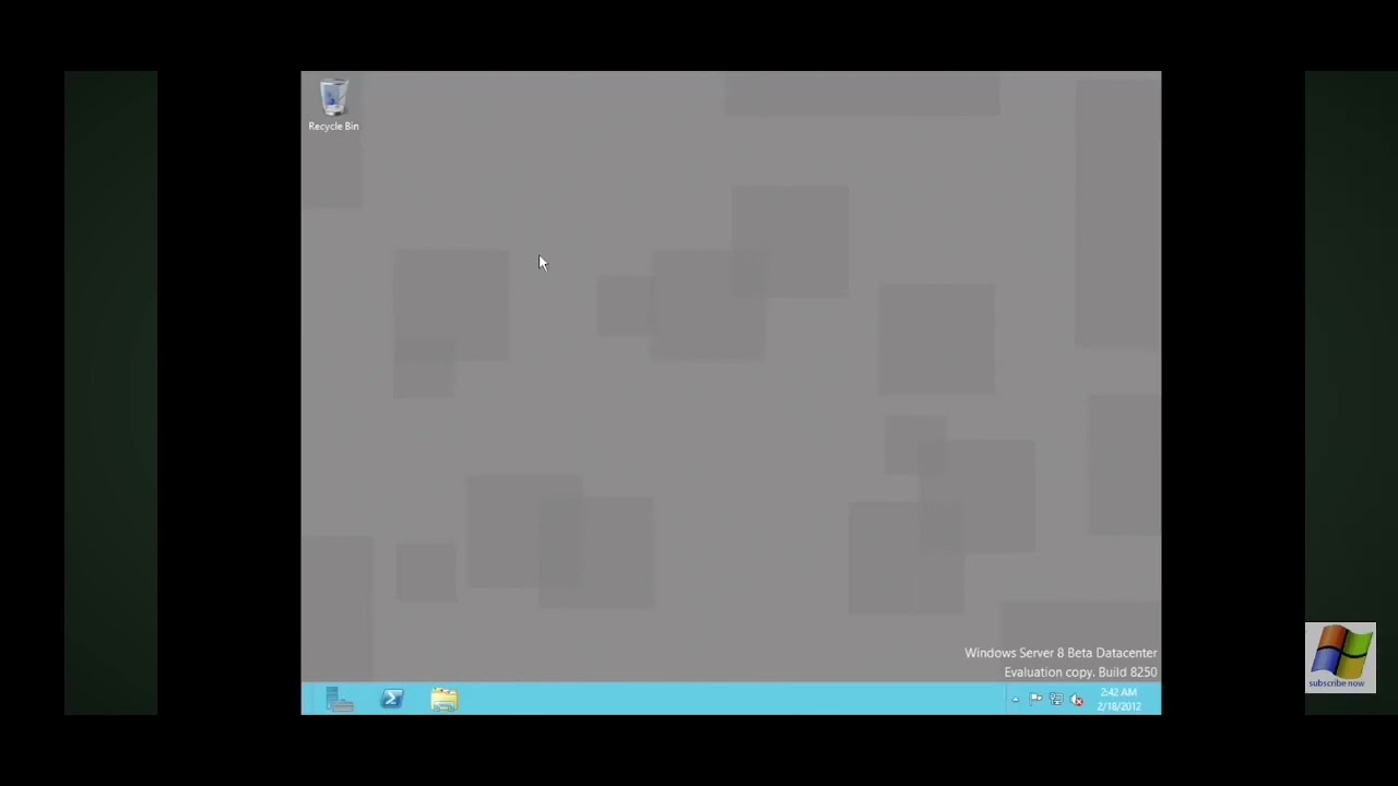 windows server 8 beta build 8250 10s - YouTube
