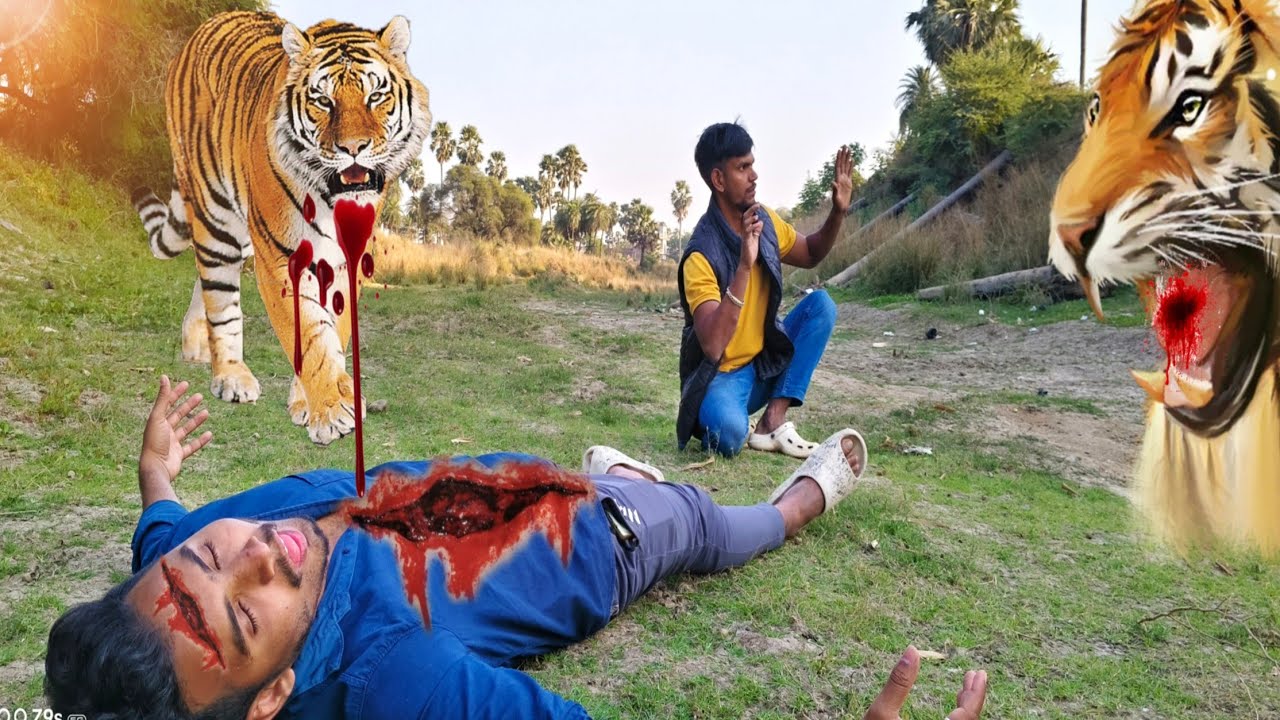 Real Tiger Attack Caught on Camera! Shocking Jungle Encounter! - YouTube