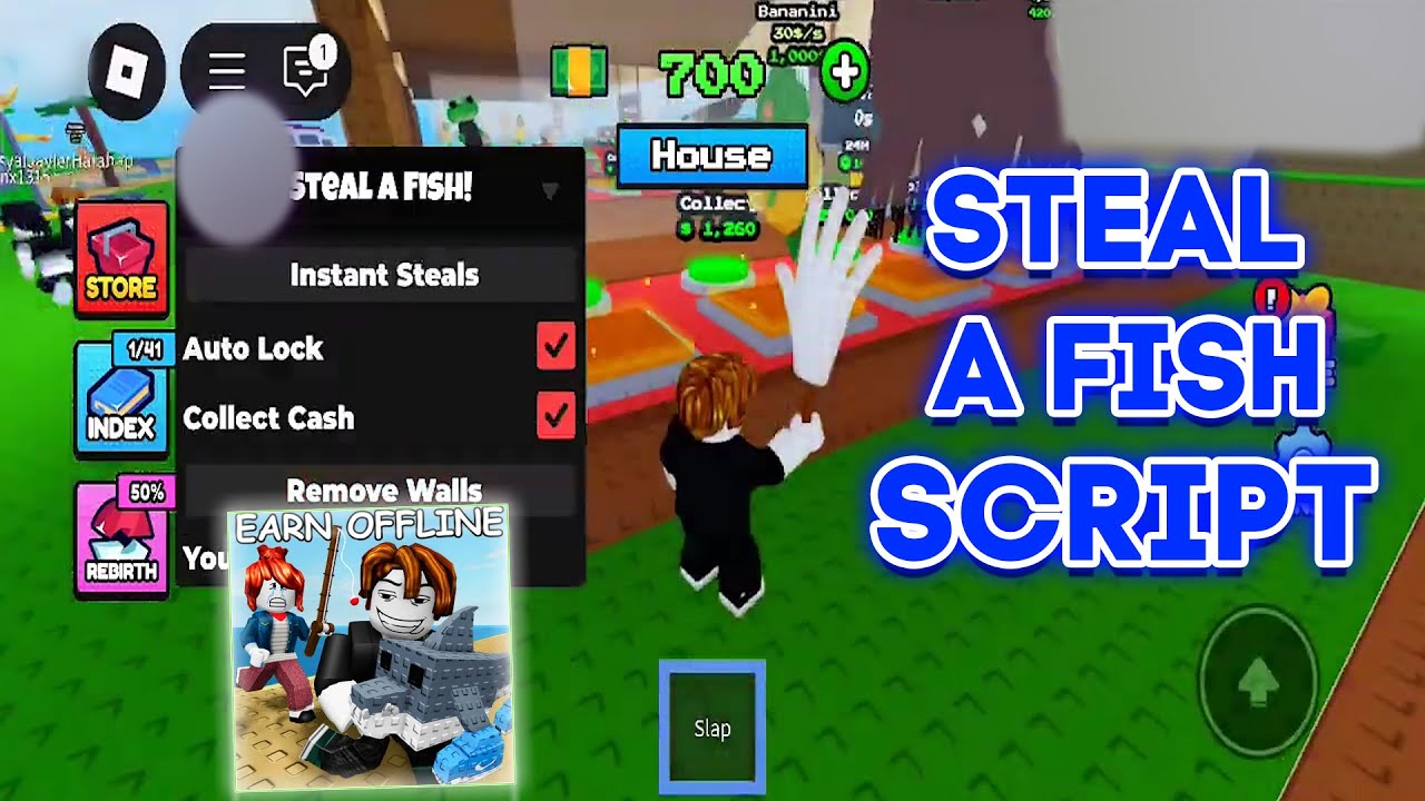 Steal a Fish Script NO KEY - (Instant Steal, Auto Lock, Collect Cash ...