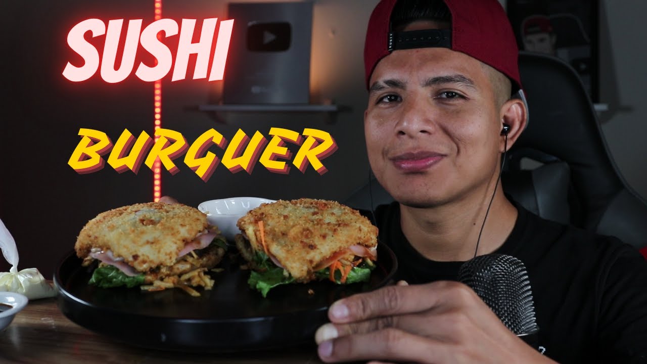 ASMR SUSHI BURGUER. - YouTube