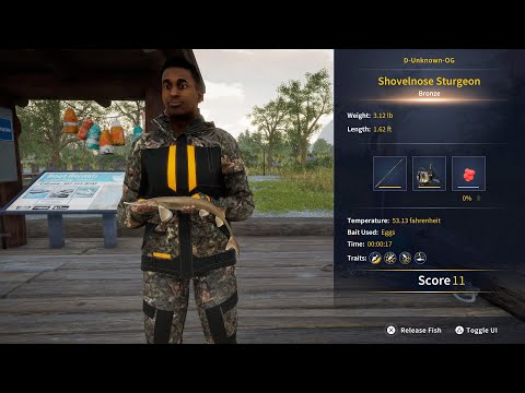Diamond's Peak Photo Challenge 1 - Catch A Bronze Rank Sturgeon - COTW : The Angler