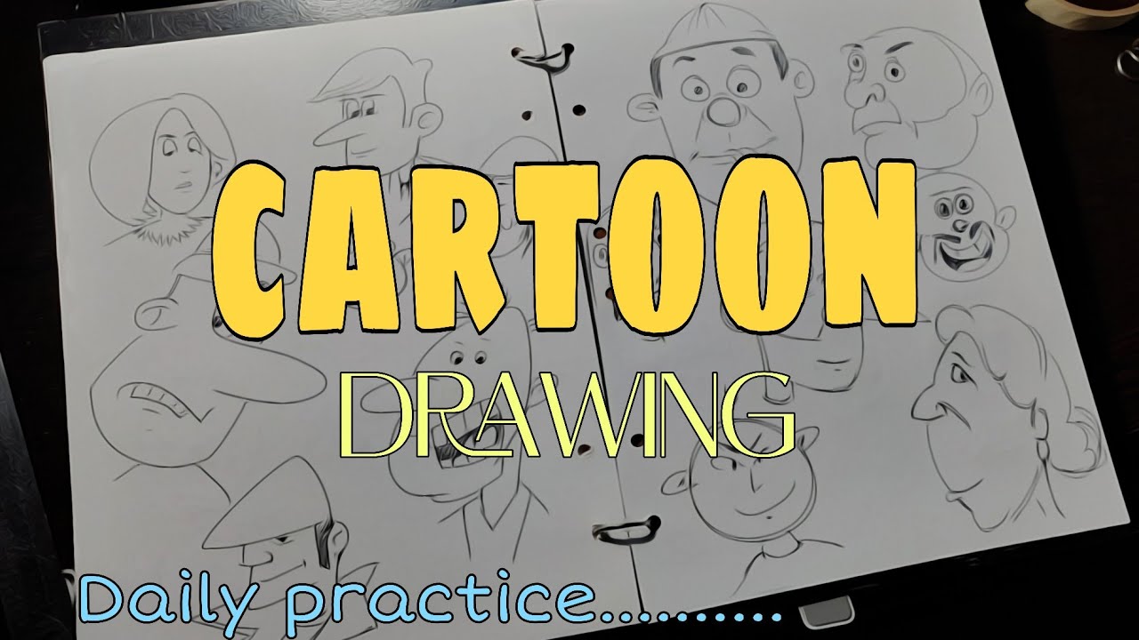 CARTOON DRAWING PRACTICE - YouTube