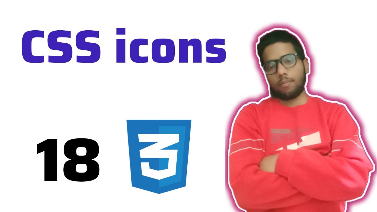 18 css icons tutorial | how to use icons in css - YouTube