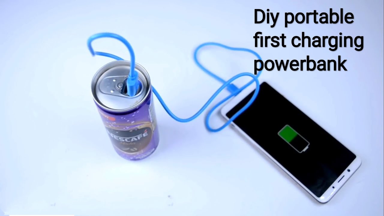 Diy portable first charging power bank. - YouTube